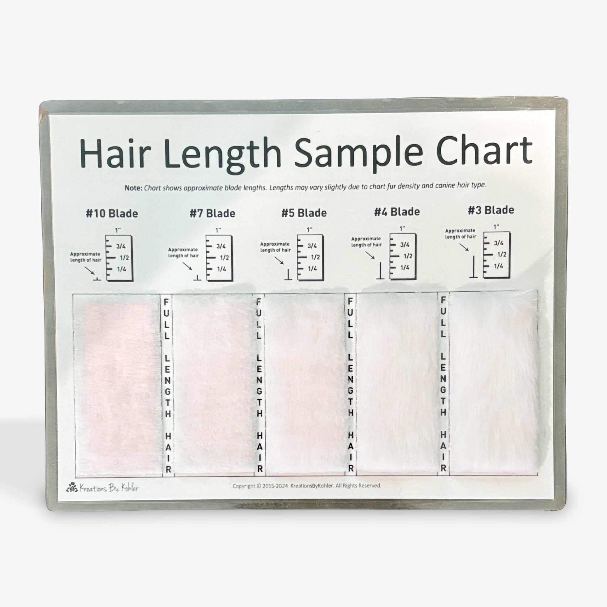 Hair Length Charts | Tybrushe Pet Supply Ltd